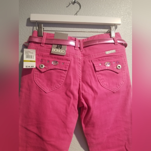 BONGO | Bottoms | Nwt Vintage Girls Bongo Jeweled Jeans Pink Size 4 | Poshmark
